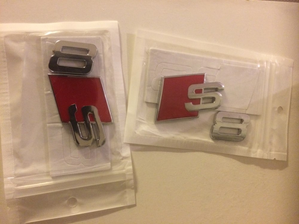 3D Aluminum Audi S Line (S3, S4, S5, S8) Stickers